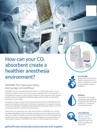 AMSORB® Plus Accessories & Supplies | GE Healthcare (India)