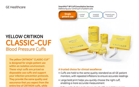 NIBP Cuffs Accessories | Patient Monitoring | GE Healthcare (India)