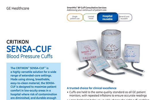 NIBP Cuffs Accessories | Patient Monitoring | GE Healthcare (India)