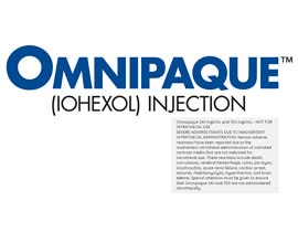 Omnipaque (iohexol) Oral Solution and Injection - Contrast Media | GE ...